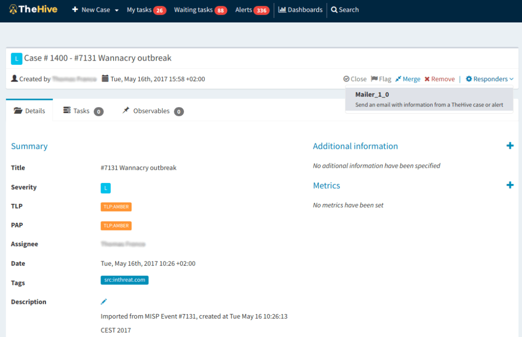 Alerts – TheHive Project
